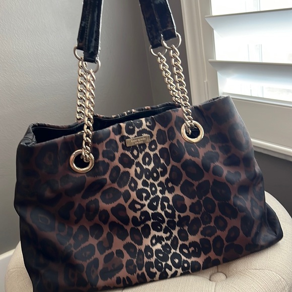 kate spade | Bags | Kate Spade Elena Animal Print Chain Handbag | Poshmark